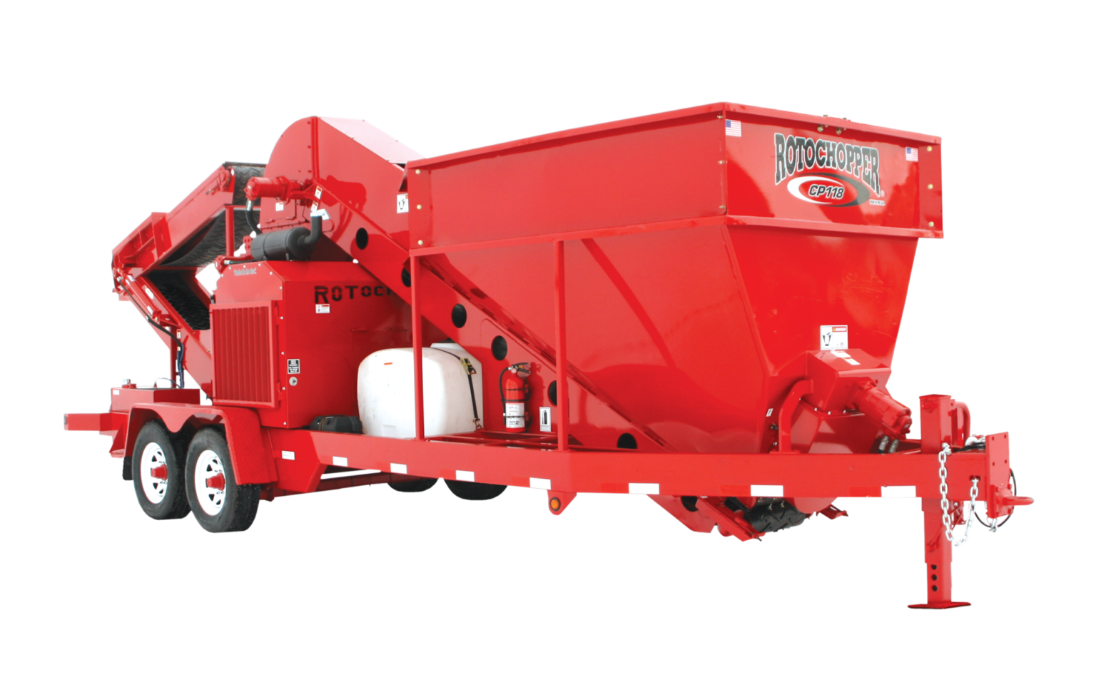 Mobile Wood Chip & Mulch Processor + Colorizer Machine | Rotochopper ...