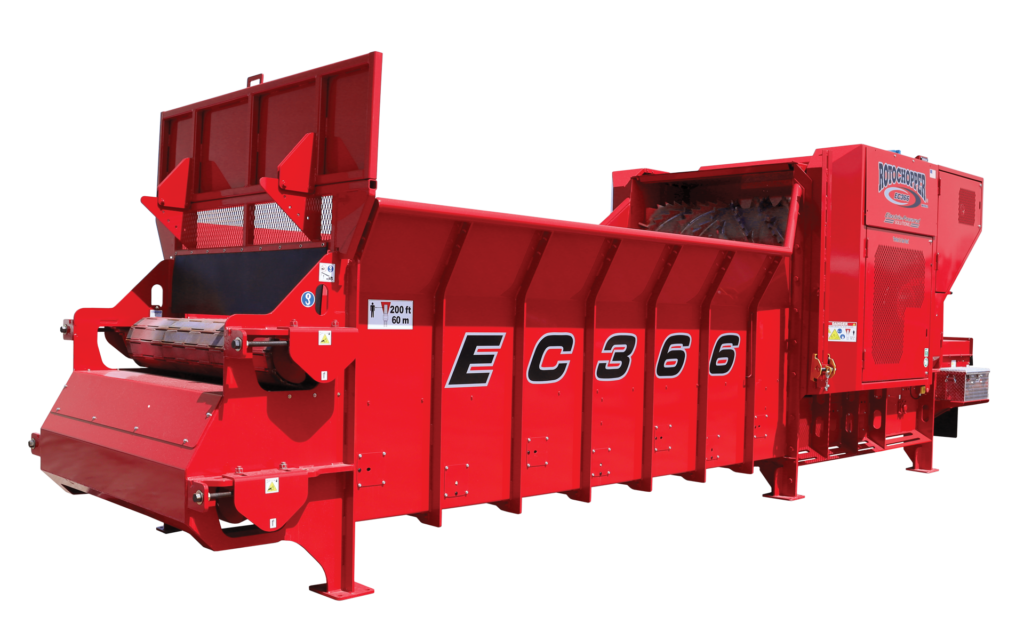 EC-366 | Rotochopper's Mid-Size Electric Horizontal Grinder Solution