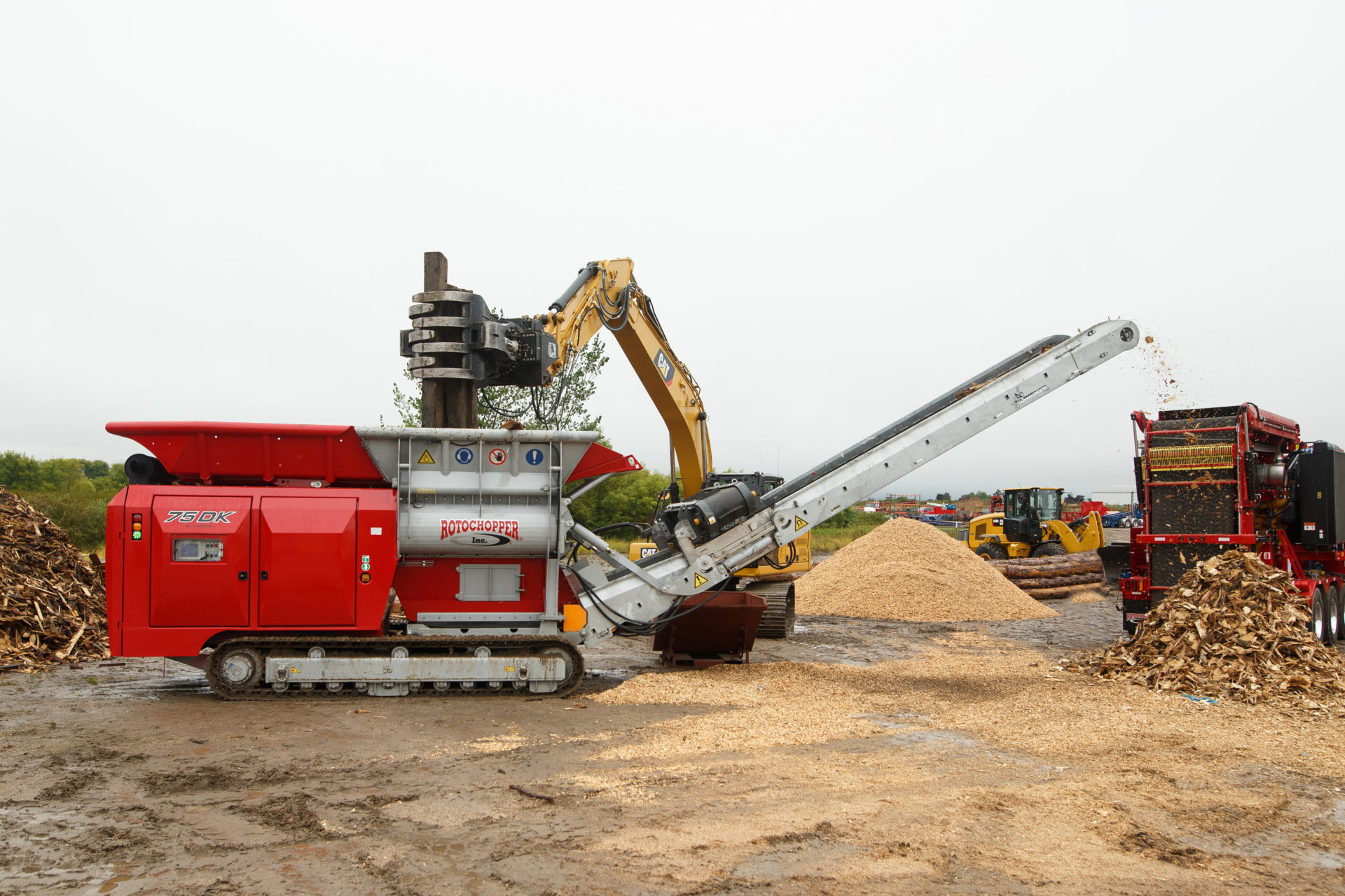 Shred Wood Waste with Rotochopper's 75 DK Shredder