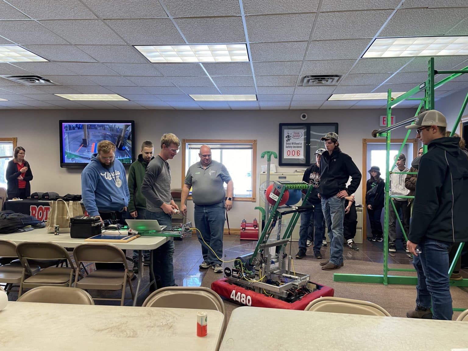 Upsala High School First Robotics Team Tours Rotochopper