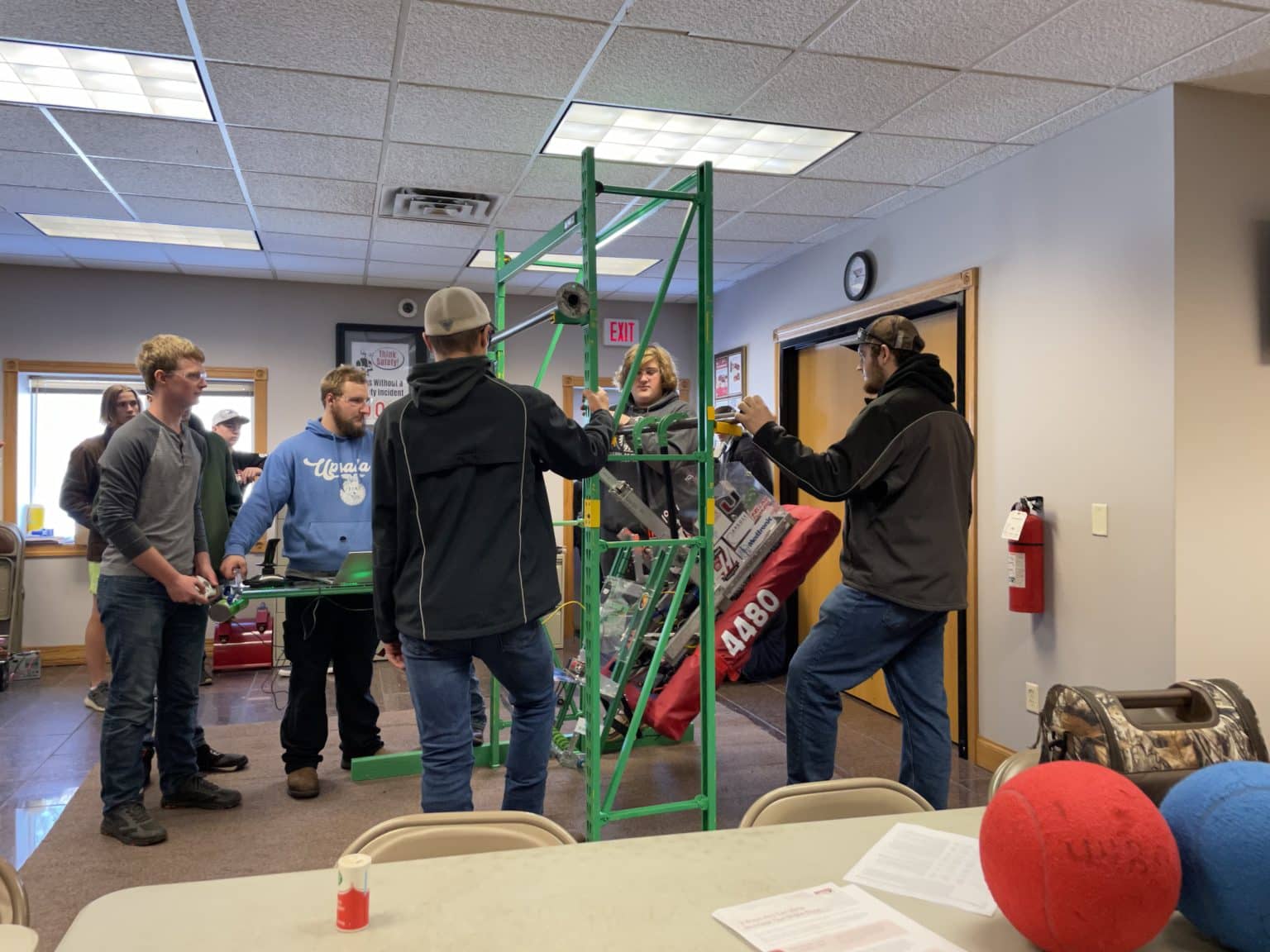 Upsala High School First Robotics Team Tours Rotochopper
