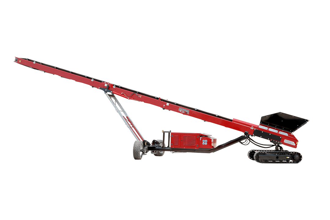 365 Portable Stacker Conveyor for Mulch & Waste | Rotochopper®